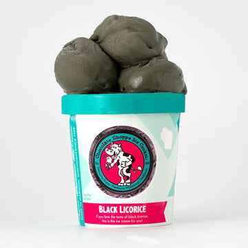 Black Licorice Ice Cream Pint – Chocolate Shoppe Ice Cream